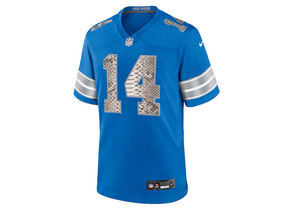 Custom Nike Amon-Ra St. Brown Detroit Lions Python Jersey – recycled turbo
